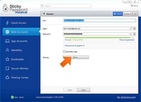 Secure Password Sharing