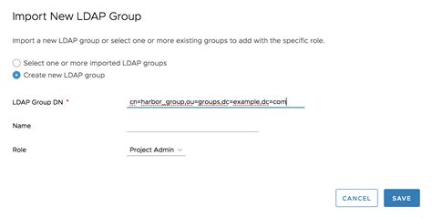 Reword Add New Ldap Group Dialog · Issue 5201 · Goharborharbor · Github