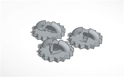 3d Design Cloak Clasps Tinkercad