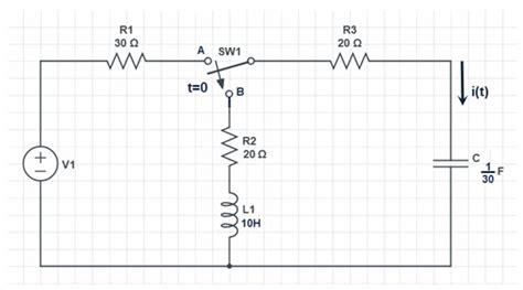 Solved Given The Following Circuit With The Source Voltage Chegg Com