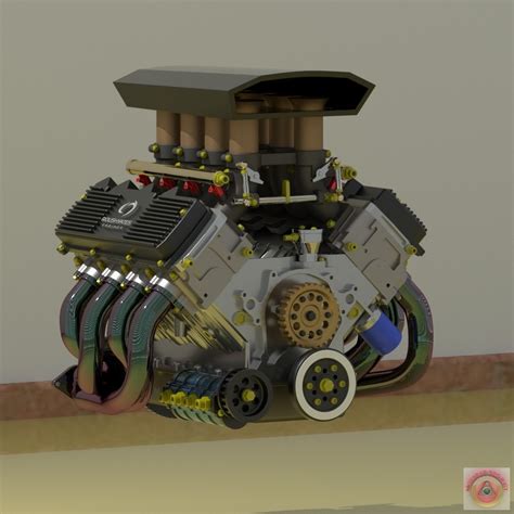 Stl File Ford Mustang Hoonicorn V1 Engine 🚙・3d Print Object To