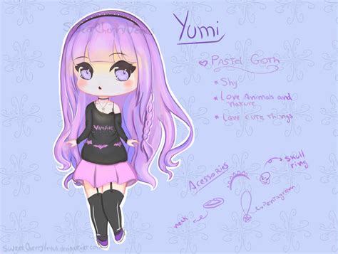 Yumi Oc Pastel Goth Chibi By Sweetcherryvenus On Deviantart