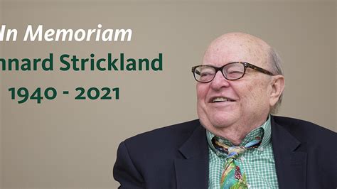 Remembering Dean Strickland School Of Law