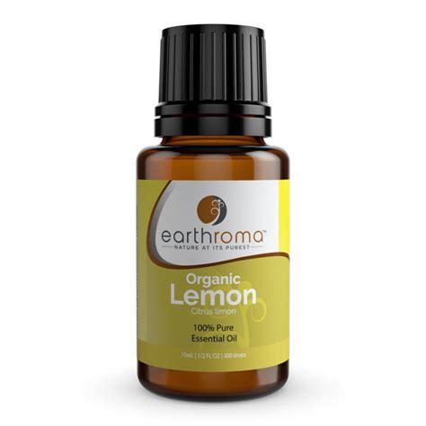 Organic Lemon Essential Oil Earthroma Essential Oils 100 Pure