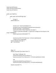 Ticket Price Docx Import Java Util Scanner Import Java Text