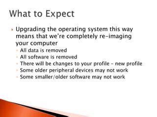 Windows 7 Upgrade Things To Know PPT