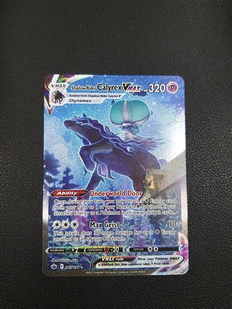 Pokemon Shadow Rider Calyrex Vmax Alternate Art Secret Swsh06