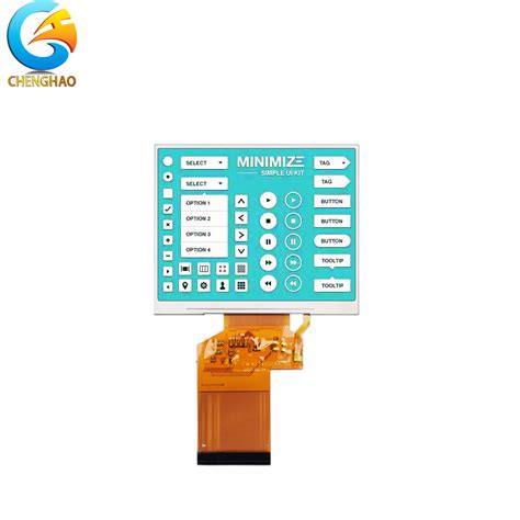 Dots Horizontal Screen TFT LCD Manufacture With Custom Touch Glass Cover LCD