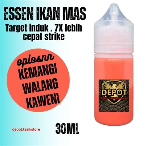 Jual Essen Ikan Mas 30 Ml Dominan Kemangi Walang Kaweni Essen Ikan Mas