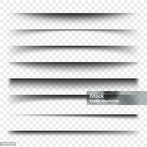 페이지 구분선 격리 투명 한 그림자와 함께입니다 페이지 분리 벡터 세트 그림자에 대한 스톡 벡터 아트 및 기타 이미지 그림자 그늘 컴퍼스 Istock