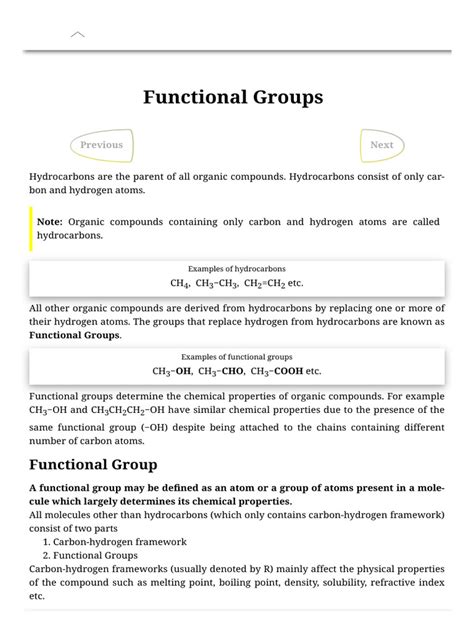 functional groups pdf functional group organic chemistry