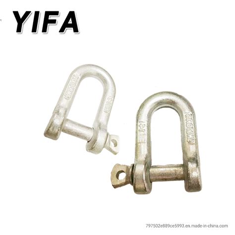Hoisting Rigging Forging Italian Type Dee Shackle Hardware And Pin