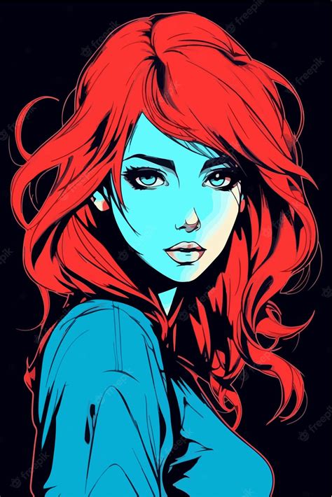 Premium Vector Young Girl Anime Style Character Vector Illustration