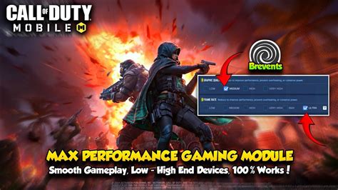 How To Get Max Performance FPS In COD Mobile Brevents Gaming Module AI YouTube