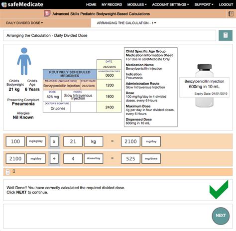 Advanced Skills Pediatric Bodyweight Based Calculations Module
