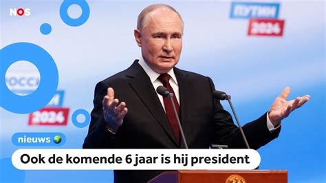 Poetin Wint Verkiezingen En Blijft President Van Rusland Youtube