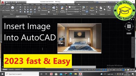 Autocad How To Insert Image Add  Png To Autocad Youtube