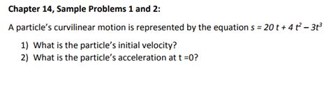 Solved A Particle S Curvilinear Motion Is Represented By The Chegg