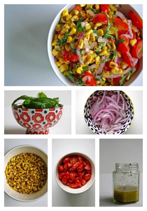 Roasted Corn Tomato And Basil Salad My Everyday Table