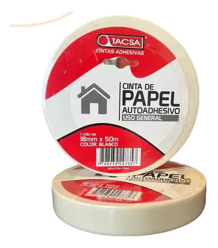 Cinta De Papel Blanca Mm X Mts Enmascara Pintor X