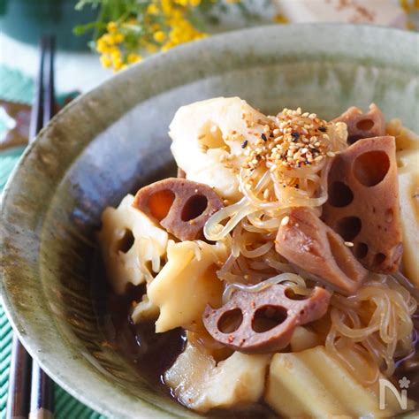 れんこんとちくわぶとしらたきの旨煮＊脇役3兄弟の絶品おかず By 道添明子〈あーぴん〉 レシピサイト Nadia ナディア プロの