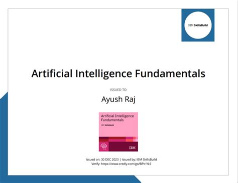 Exploring Ai Fundamentals With Ibm Ayush Raj Posted On The Topic