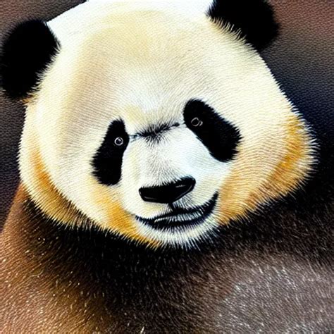 A Painting Texture Of Panda Fur Stable Diffusion Openart