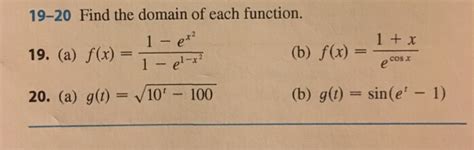 solved find the domain of each function a f x 1