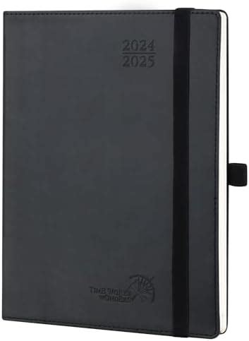 POPRUN Kalender 2025 Wochenplaner Aug 2024 Dez 2025 Softcover Mit PU