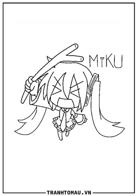 Download Sưu Tập Những Mẫu Tranh Tô Màu Hatsune Miku đầy ấn Tượng Cho