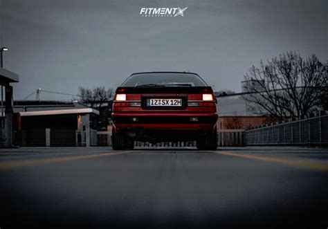 1988 Nissan 200sx Se With 16x7 5 Azev Type A And Continental 205x50 On Lowering Springs