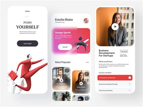 Skill Development App Skills Development App Design App Design