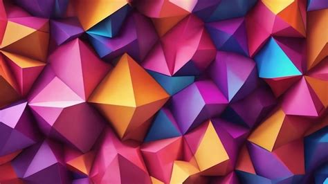 Premium AI Image Abstract Low Poly Background