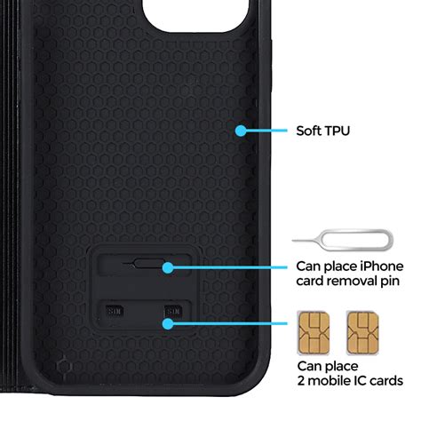 Wallet Folio Flip Phone Case Casebus Wallet Phone Case Compatible With MagSafe Magnetic Flip