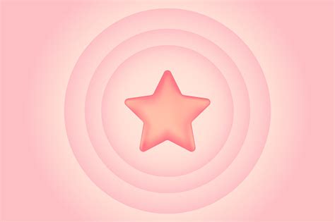 분홍색 3d 별 아이콘이 있는 비즈니스 거품 복사 공간이 있는 즐겨찾기 또는 최고의 배경 프레젠테이션을 위한 글로우 효과가 있는 경쟁 아이콘 인포그래픽 단계 0명에 대한