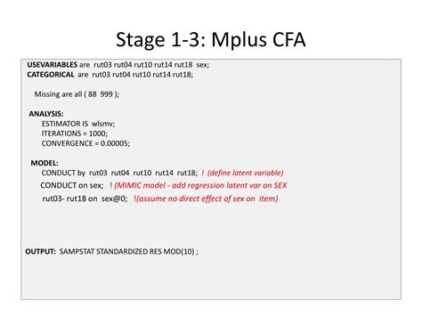 Ppt Differential Item Functioning In Mplus Powerpoint Presentation