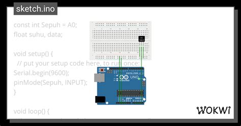 Jalu Pastika Maheswara Termometer Wokwi ESP32 STM32 Arduino Simulator