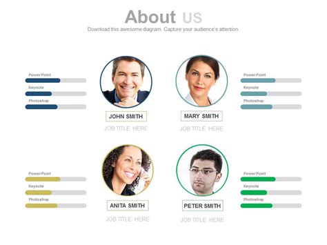About Us Team Introduction Layout Powerpoint Slides PowerPoint Templates