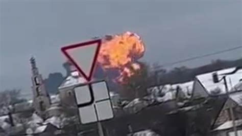 Russian IL 76 Transport Plane Crashes Near Ukraine Border With 65 POWs