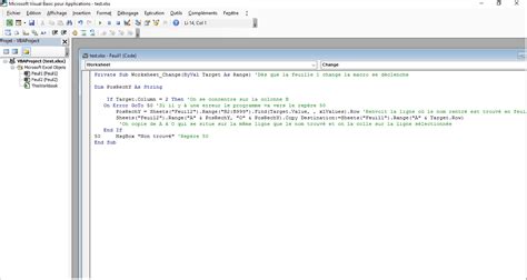 Macro Copier Recherche Copier Ligne Coller