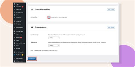 group hierarchies