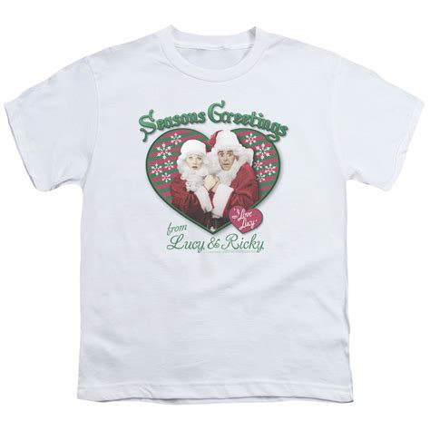I Love Lucy Seasons Greetings Youth T Shirt