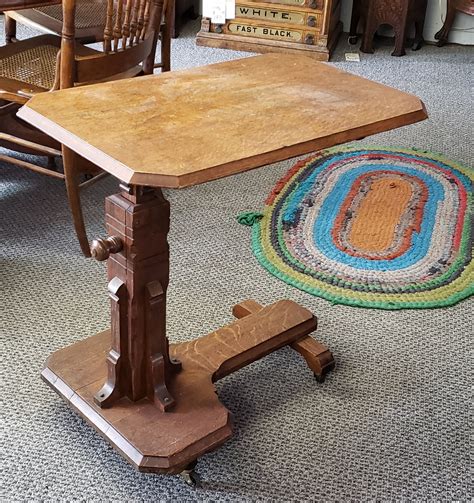 Bargain Johns Antiques Rare Antique Oak Bedside Reading Table Or