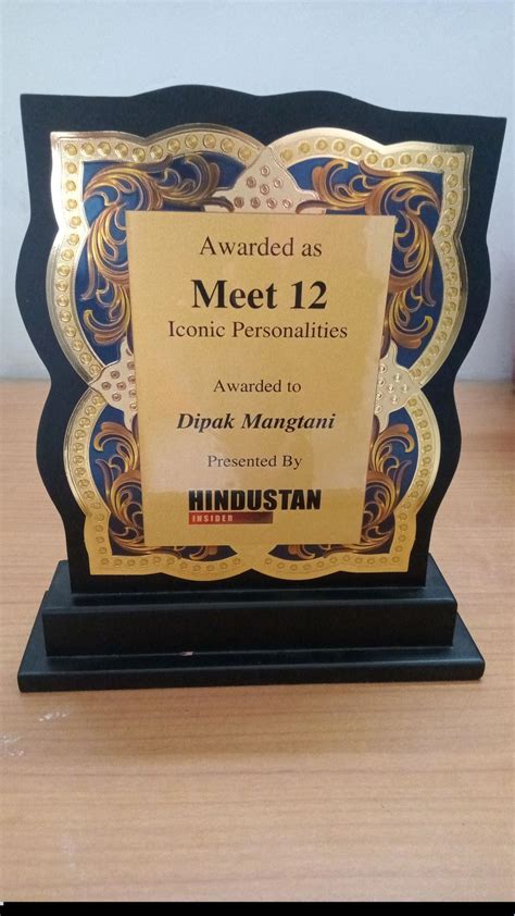 Dipak Mangtani On Linkedin Received Prestigious Iconic Personality