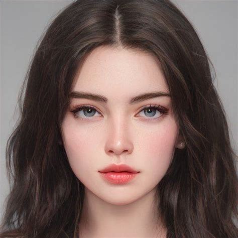 Artbreeder Image By Auliazulfaindiputri Brown Hair Green Eyes Black