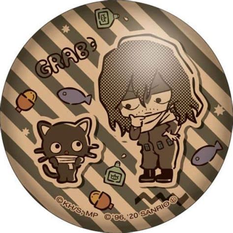 駿河屋 イレイザーヘッド×チョコキャット ぷにぷに缶バッジ 「僕のヒーローアカデミア×サンリオキャラクターズ」（バッジ・ピンズ）