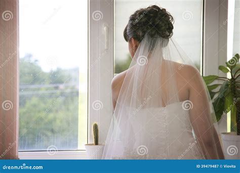 Bride Waiting For Her Groom Stock Image Image Of Happy Bride 39479487