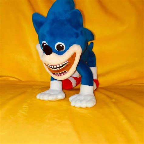 Shin Sonic Plush Etsy