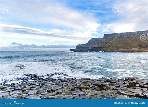 Basalt Columns Of Giants Causeway Stock Image Image Of Cliffs Atlantic 66647129