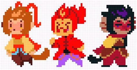 Traducciónes y imágenes Lego Monkie Kid Pausado Pixel art Dibujos Dibujos bonitos